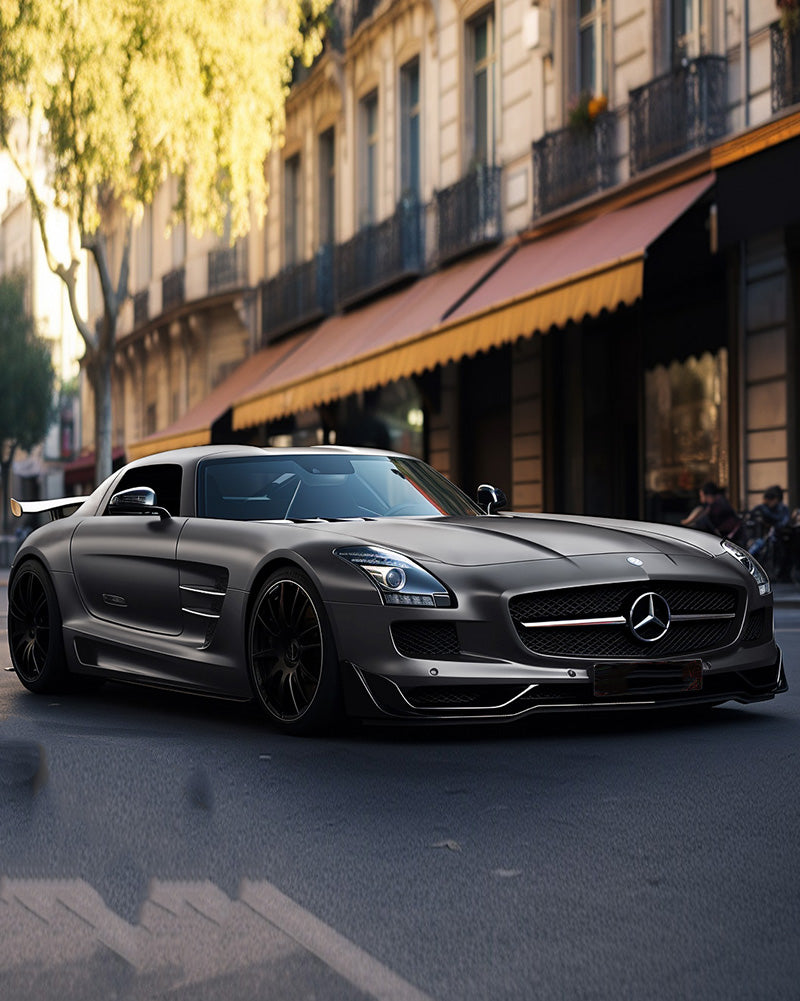 Matte AMG Gray Vinyl Wrap 02MS – Anolecarwrap